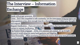 How to conduct yourself In an Interview | PPTX