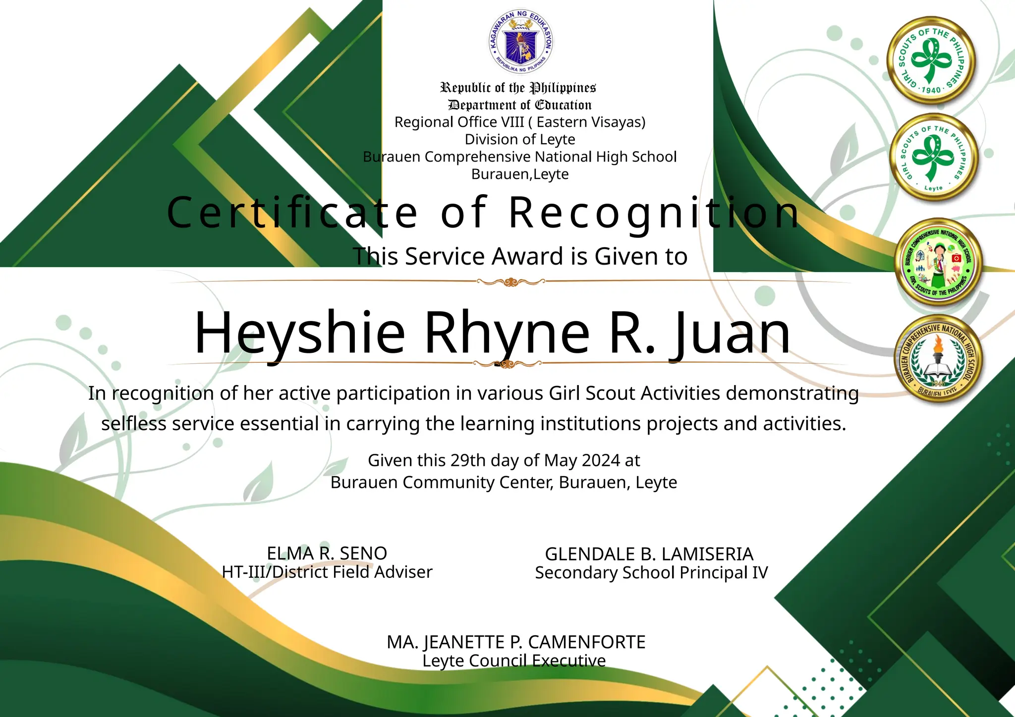 BCNHS_GIRL_SCOUT_SERVICE_AWARD_CERTIFICATE.pptx