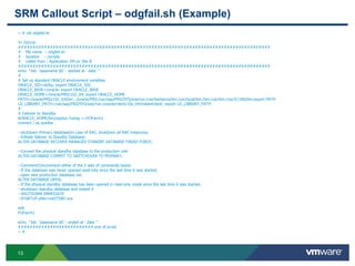 VMworld 2013: VMware Disaster Recovery Solution with Oracle Data Guard ...