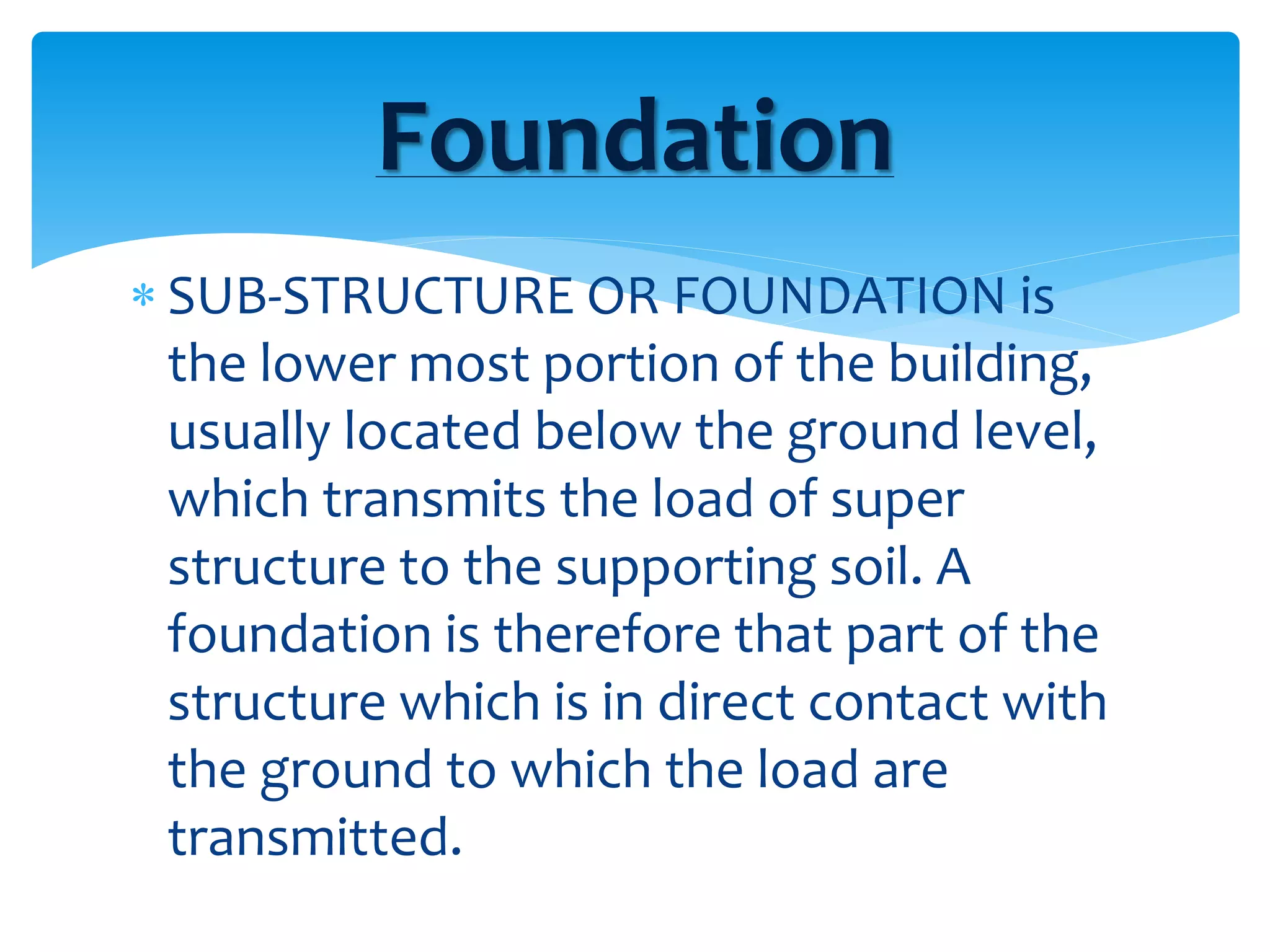 Construction of substructure | PPTX