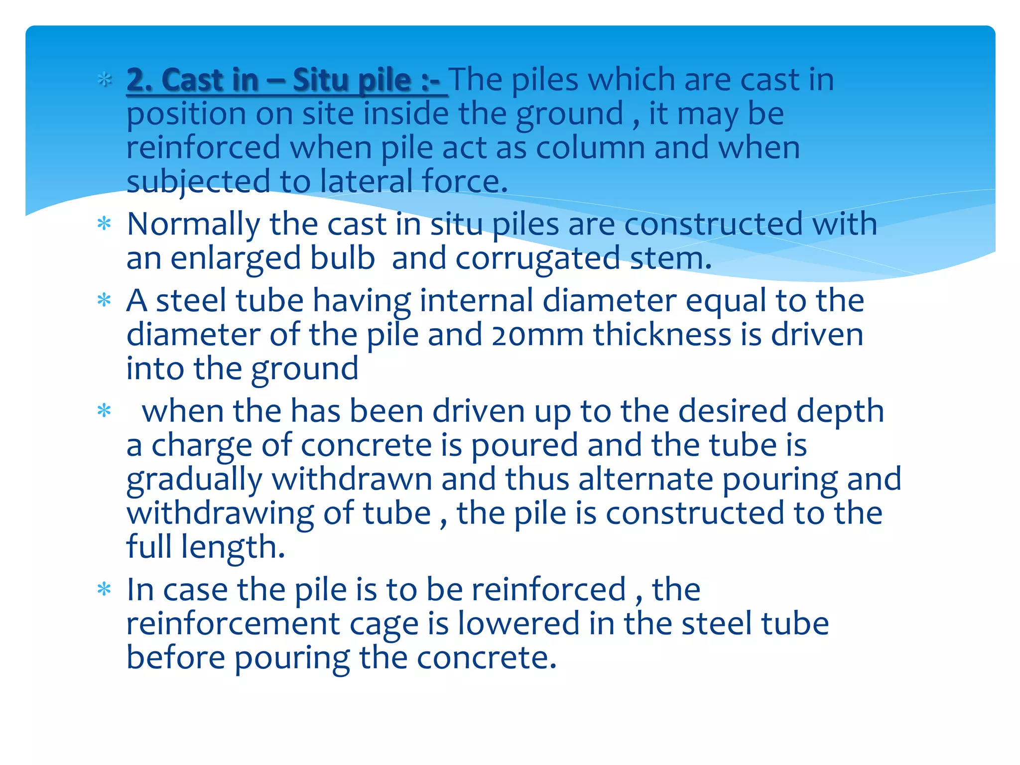 Construction of substructure | PPTX