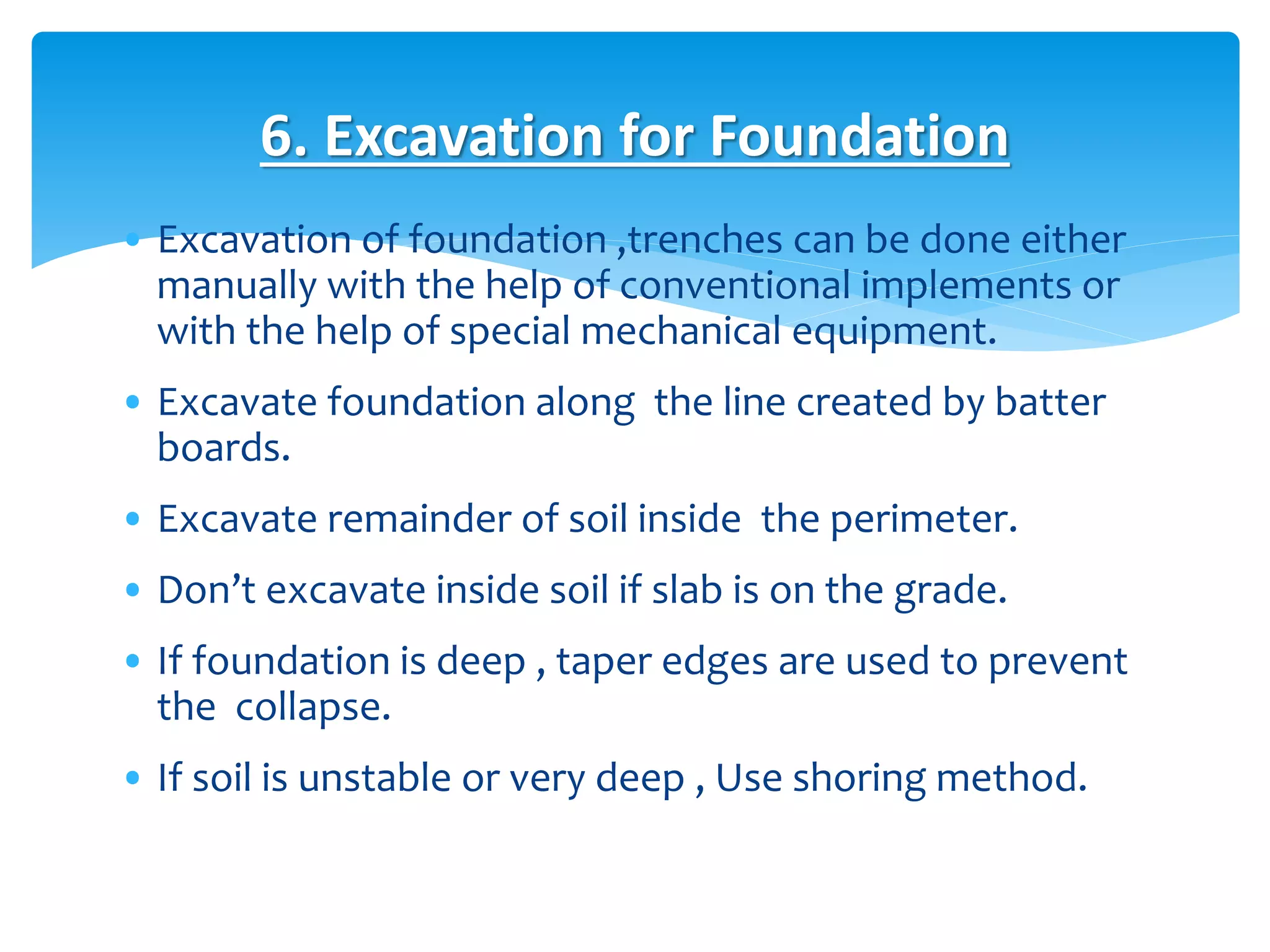 Construction of substructure | PPTX