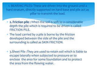 Construction of substructure | PPTX
