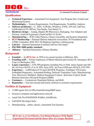 BCO Inc | PDF | Computing | Technology & Computing