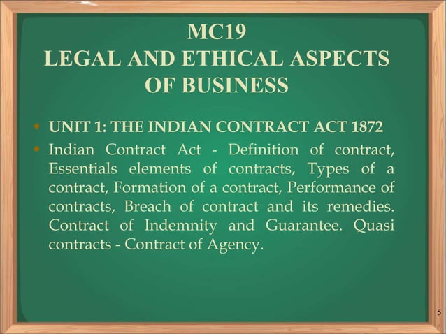 Indian contract act | PPT