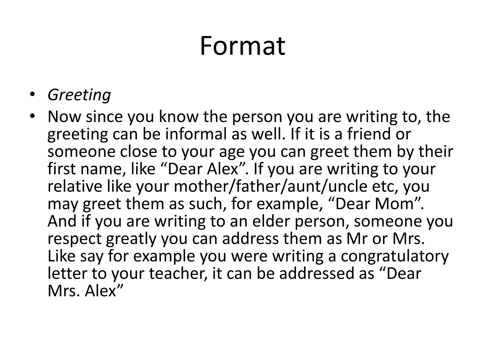 Bcom 1 year letter writing | PPTX