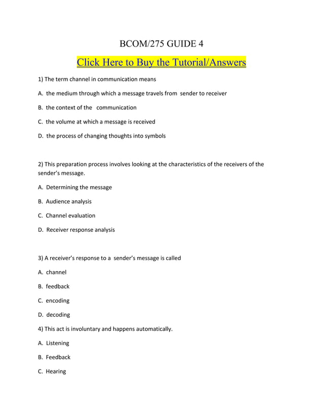 Bcom 275 Guide 4 12 Stating Someone Has Negative Features And His