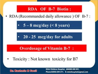B-complex B7 (biotin) | PPTX | Nutrition | Healthy Living