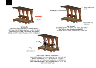 Bcon bus shelter skeletal construction P1 | PDF