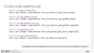 BCON22: oneAPI backend - Blender Cycles on Intel GPUs | PDF