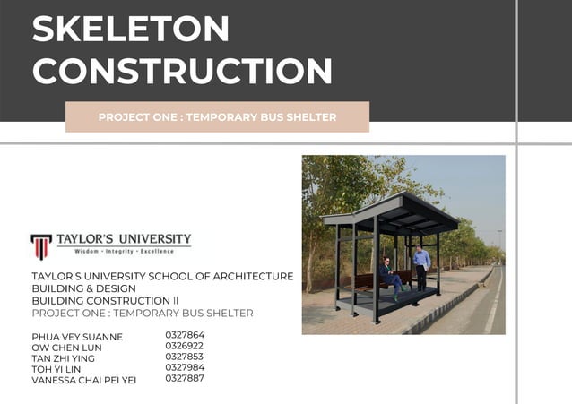 BUILDING CONSTRUCTION 2 - BUS SHELTER REPORT | PDF | Civil Engineering ...