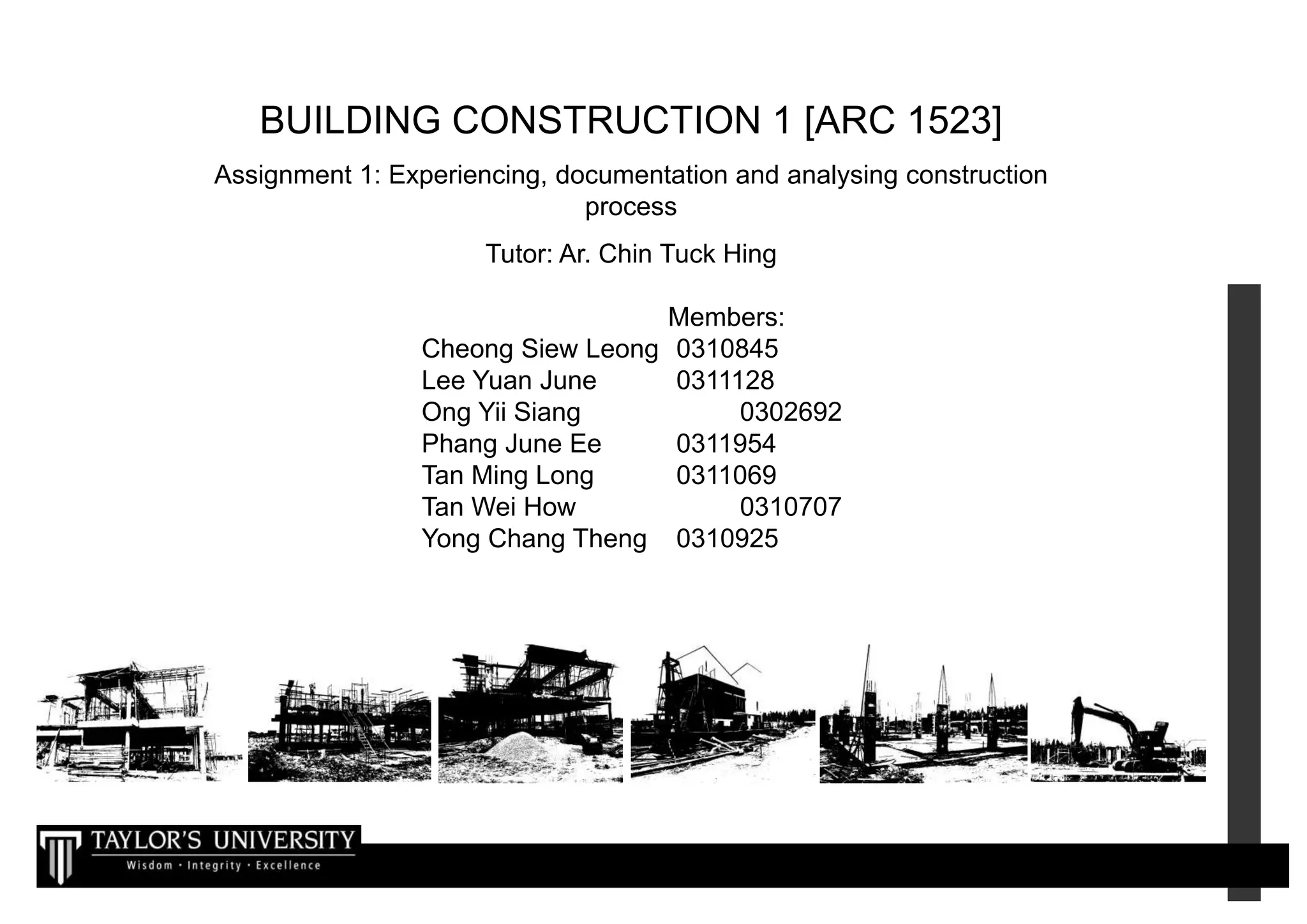 Building Construction | PPTX