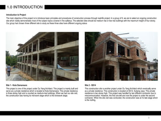 Building Construction Project 01 Final Report | PDF