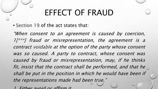 Consent & mistake in Contracts | PPTX