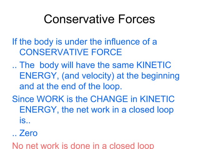 B conservative and non conservative forces | PPT