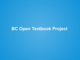 BC Open Textbook Project | PPT