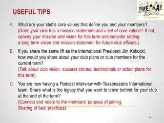 Toastmasters: How to be Distinguished Clubs | PDF | Business | Business ...
