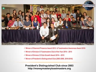Toastmasters: How to be Distinguished Clubs | PDF | Business | Business ...