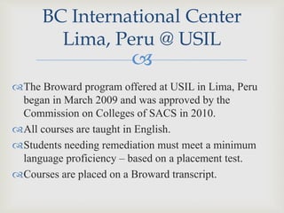Bc overview usil august 2014 v01 | PPT