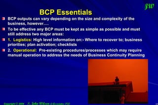 Business Continuity Planning | PDF