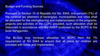 BCPC PRESNETATION FOR STAKEHOLDERS and other users | PPT