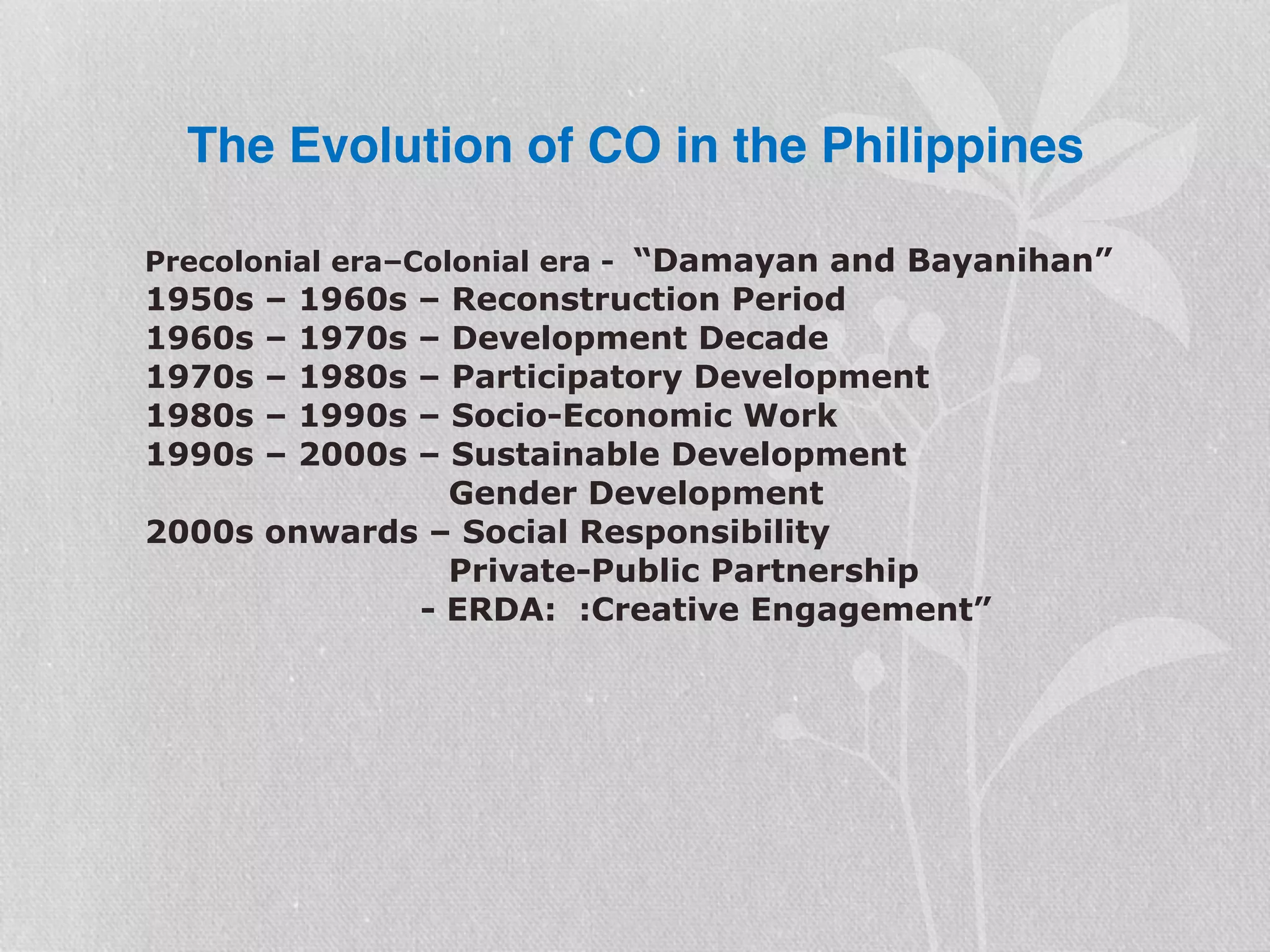 BCPC organizing using the CO process | PDF