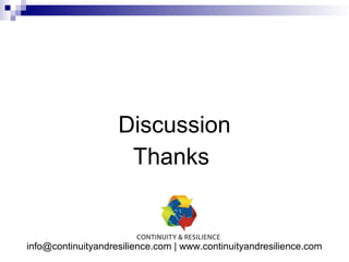 Business Continuity Management for Airports | PPT