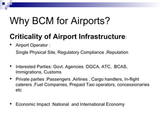 Business Continuity Management for Airports | PPT