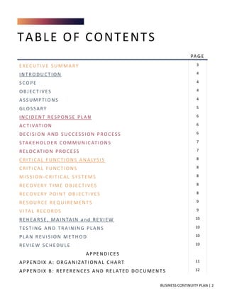 Business Continuity Plan: FILIPINO YOUNG PROFESSIONALS OF AUSTIN | PDF