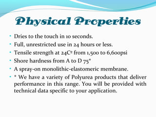 BCP What is Polyurea Presentation | PPT