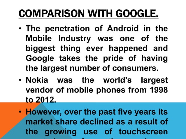 Microsoft's acquisition Of Nokia | PPT