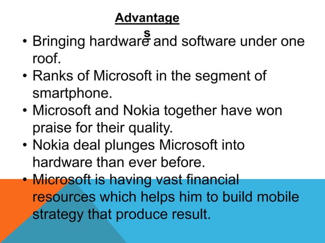 Microsoft's acquisition Of Nokia | PPT
