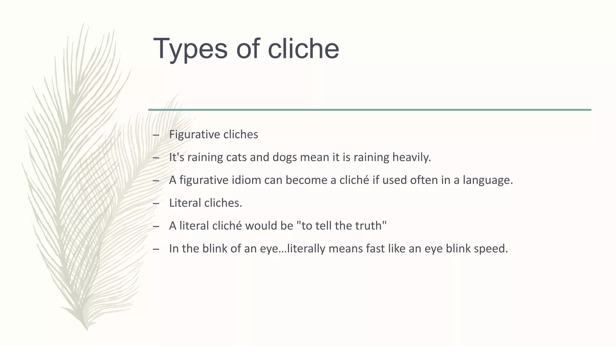 CLICHES | PPTX