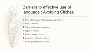 CLICHES | PPTX