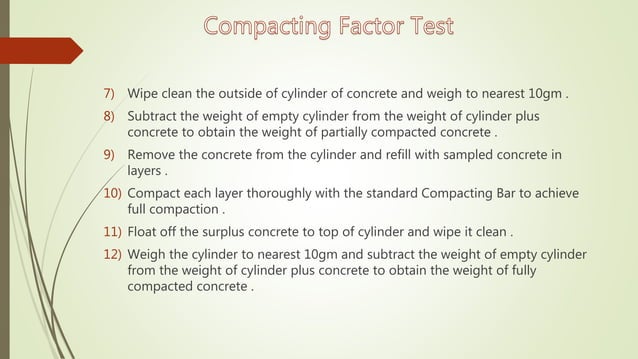 workability test of concrete | PPTX