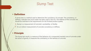 workability test of concrete | PPTX