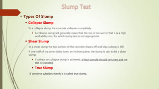 workability test of concrete | PPTX