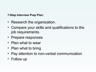 Presentation on Interview | PPT