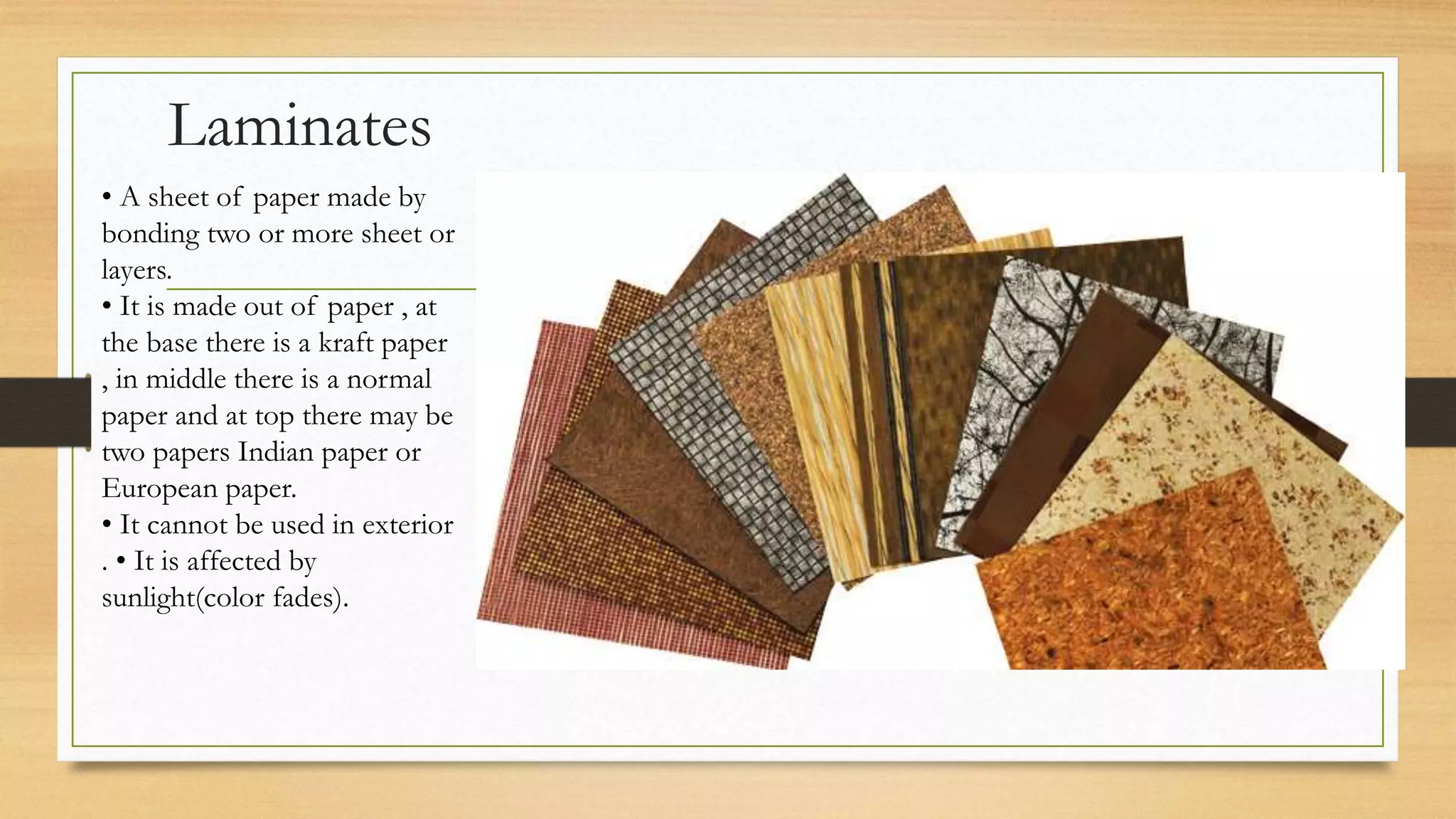 types of timber boards | PPTX