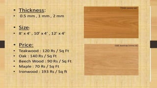 types of timber boards | PPTX