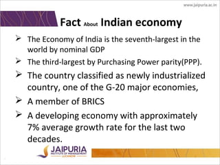 Economic Growth in India | PPT