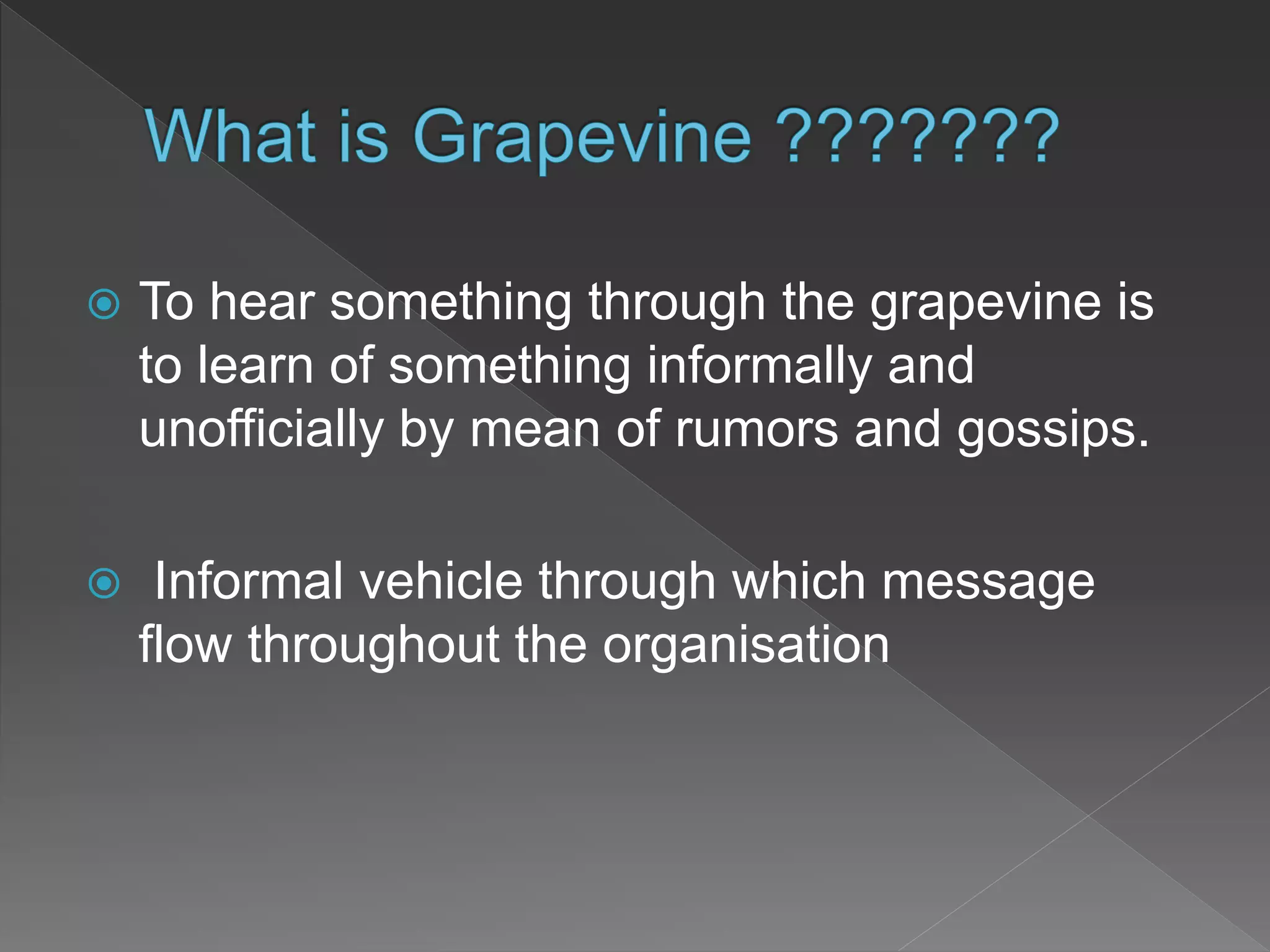 presentation grapevine | PPT