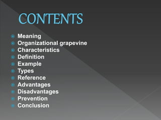 presentation grapevine | PPT