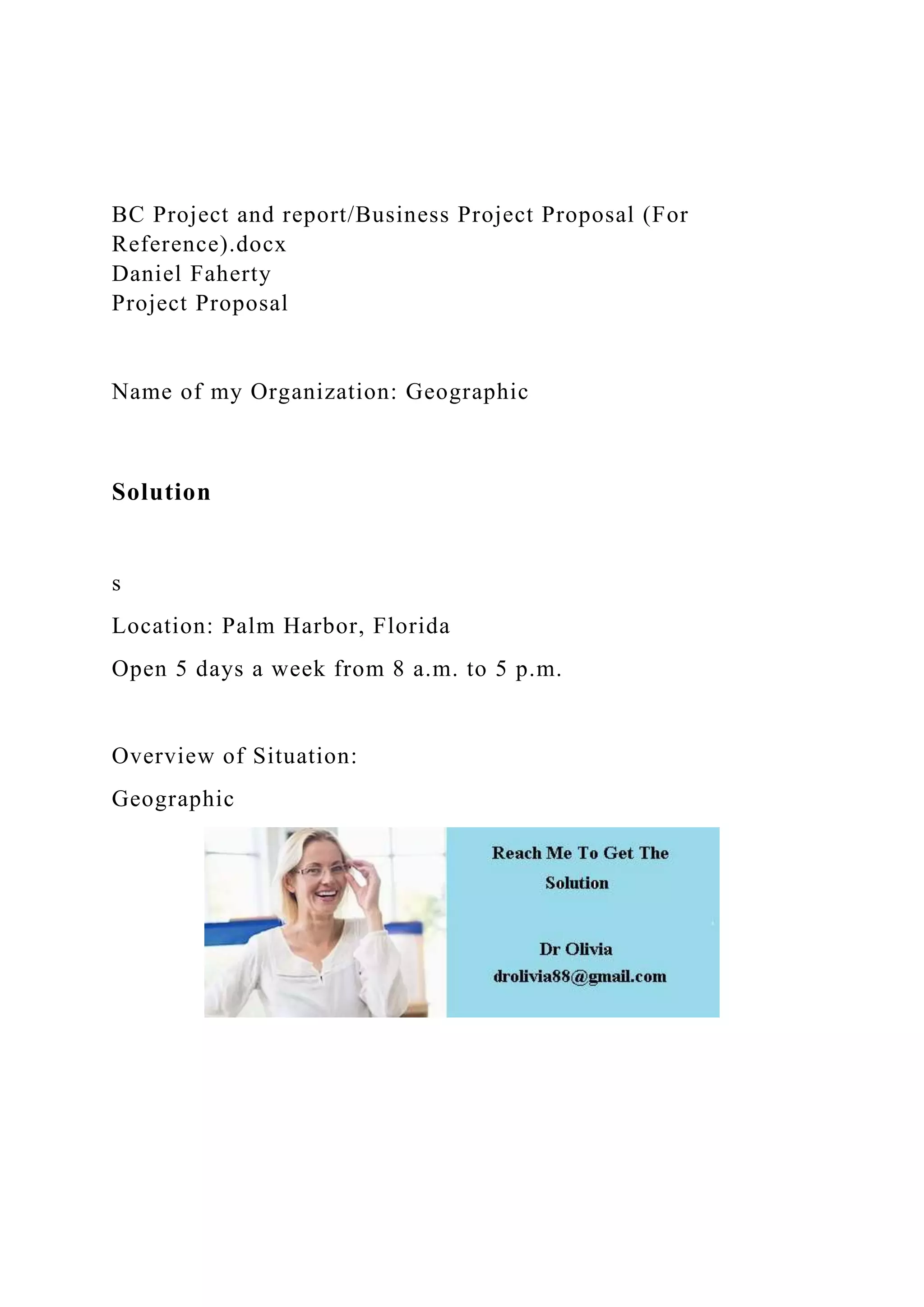 BC Project and reportBusiness Project Proposal (For Reference)..docx