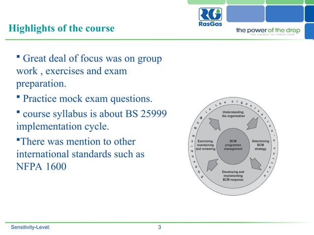 business continuity training based on good practice guidelines | PPT