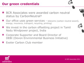 BCR Associates Introduction | PPT