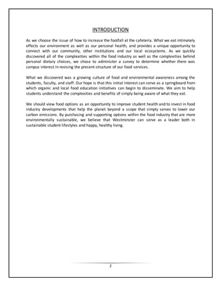 Increasing footfall in cafeteria | DOCX | Food Industry | Industries