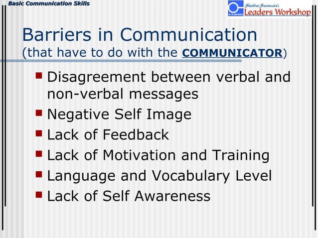 Basic communication Skills | PPT