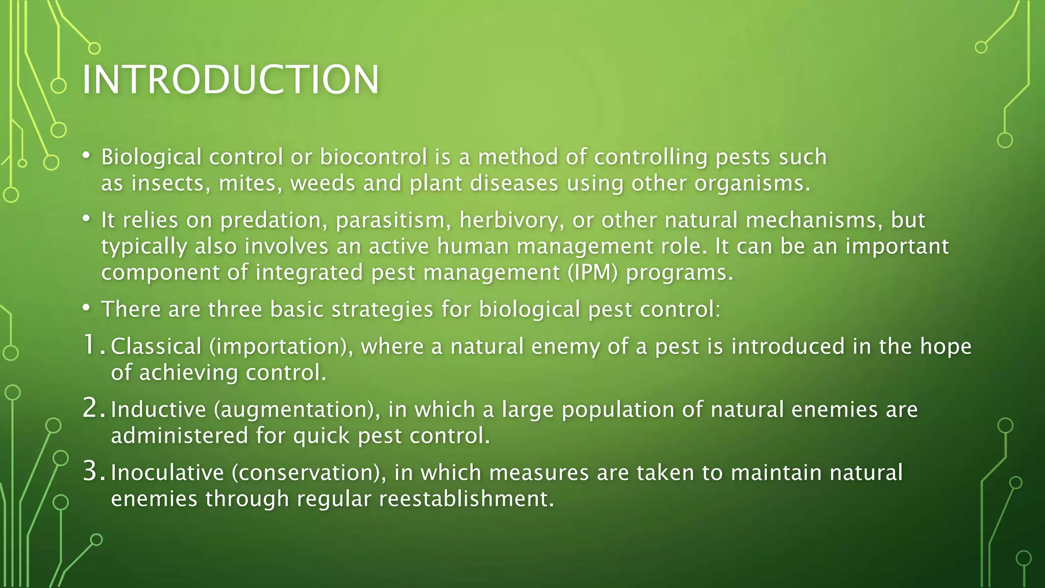 Biological Pest Control/ Biological Control System | PPTX