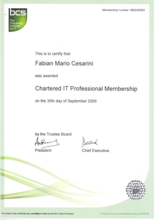 CITP Certificate | PDF